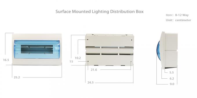 Low Voltage PVC 20 Way Distribution Board , Outdoor Electrical ...